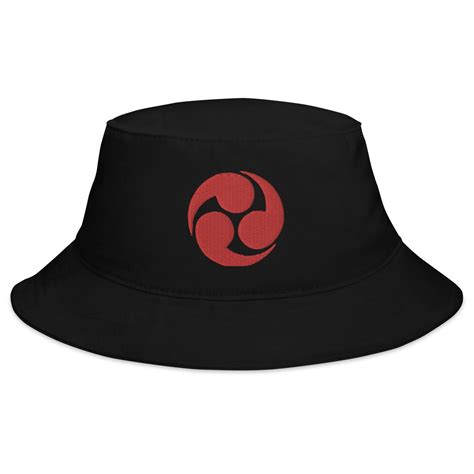 Tomoe Mitsudomoe Japanese Symbol Embroidered Bucket Hat Etsy