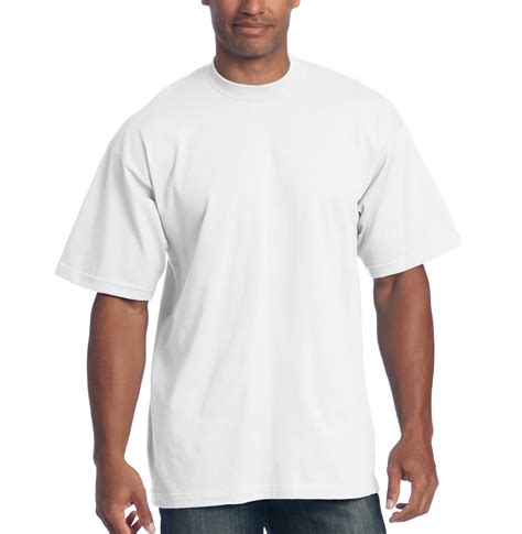 Pro Club Mens 65 Oz Heavyweight Cotton Short Sleeve T Shirt White