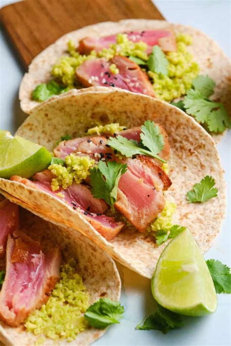Seared Tuna Tacos Food Faith Fitness