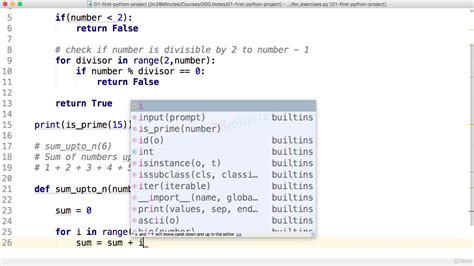 Learn Programming With Python 63 Step 03 For Loop Exercise 2 Sumupto