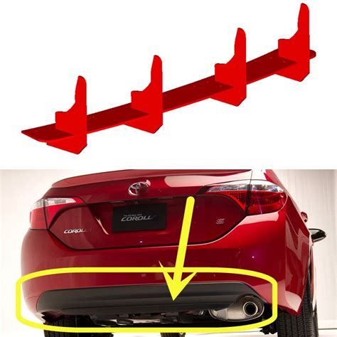 For Toyota Corolla American Version 2014 2019 Year Rear Diffuser Bumper