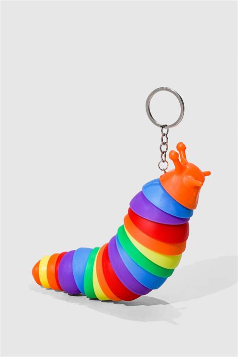 Keyring Fidget Worm
