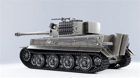 Panzerkampfwagen Vi Tiger Ausf E Tiger I 3d Model Turbosquid 2354918