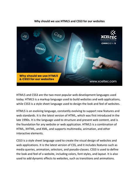 Ppt Why Should We Use Html5 And Css3 For Our Websites Powerpoint