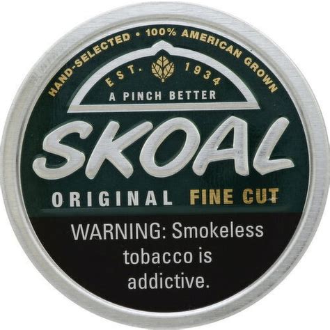 Skoal Smokeless Tobacco Original Fine Cut 12 Ounce Super 1 Foods