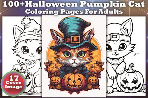 Cute Halloween Cats Coloring Pages Free Halloween Cat Witch Spooky