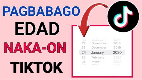 paano baguhin ang iyong edad sa tiktok youtube