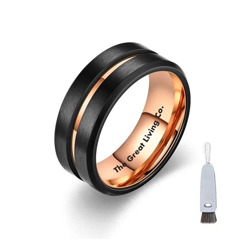 Mens Rings Stainless Steel Dual Tone Ringsbands And Ring Cleaning
