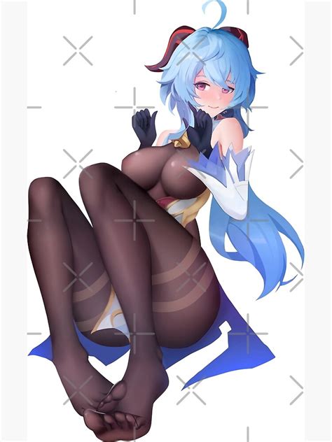 Lewd Sexy Ganyu Legs Fetish Genshin Impact Hentai Girls Poster By