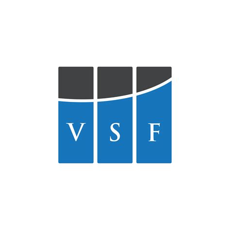 Vsf Letter Logo Design On White Background Vsf Creative Initials