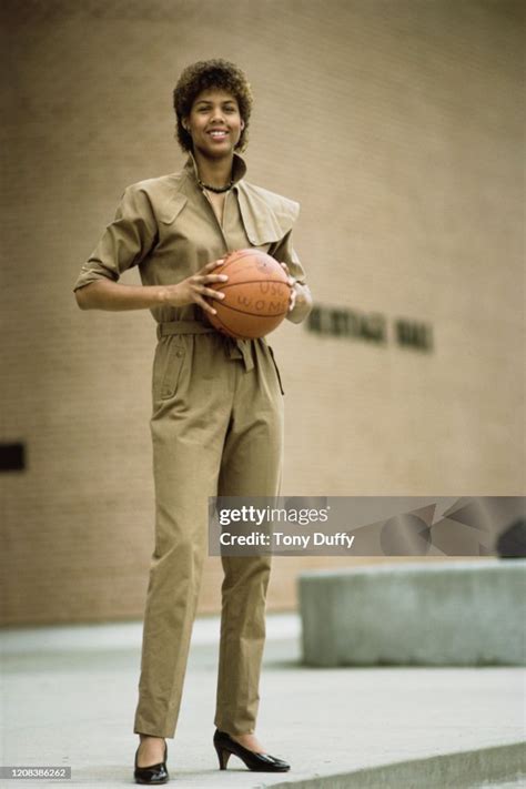 American Basketball Player Cheryl Miller Of Usc Trojans Wearing A