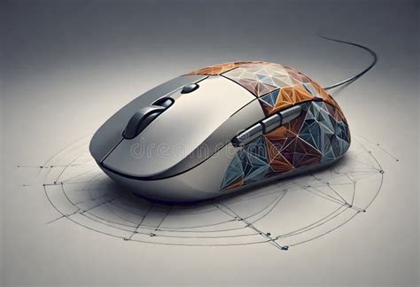 Artistic Computer Mouse Undergoing A Geometric Transformation Visual