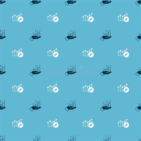 Set Financial Growth And On Seamless Pattern Vector Stock Vector