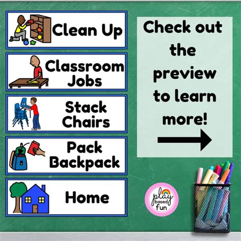 Classroom Schedule Cards Boardmaker Visual Schedule Autism Kindergarten Sped