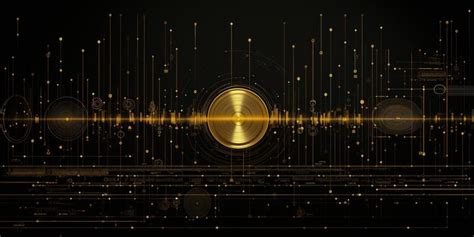 Premium Ai Image Generative Ai Abstract Golden And Black Colors Background Data Visualization