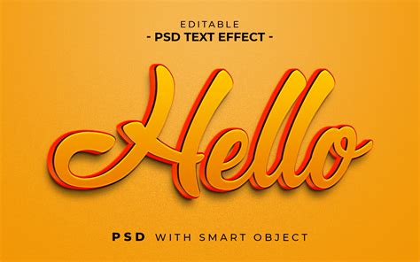 Hello Text Effect Graphic By Sumonahmedaeue Creative Fabrica