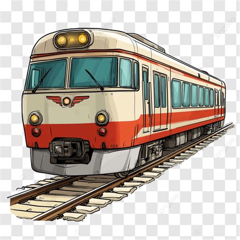 Vintage Train Cartoon Clipart Illustration Vintage Train Clipart