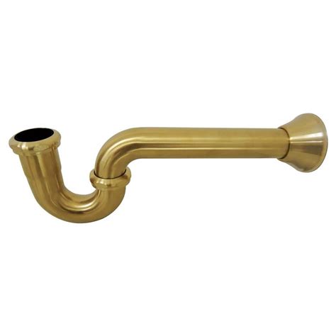 Kingston Brass Vintage 1 12 In Brass P Trap In Brushed Brass Hcc2127