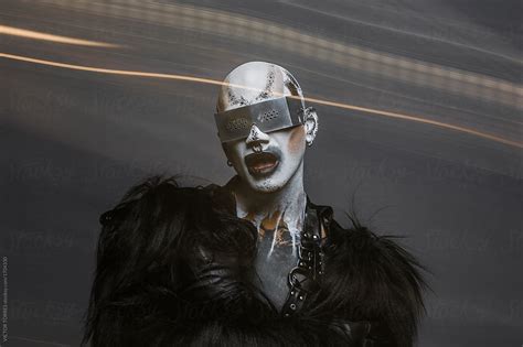 Techno Goth Fashion Portrait By Stocksy Contributor Victor Torres