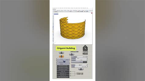 Grasshopper Crane Origami Architecture Shorts Youtube