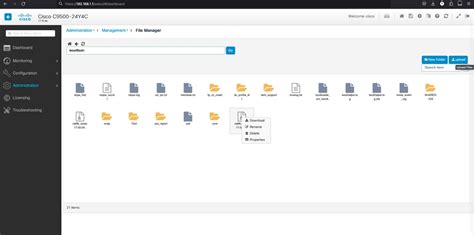 使用webui方法上传 下载文件：不需要usb、tftp或scp Cisco