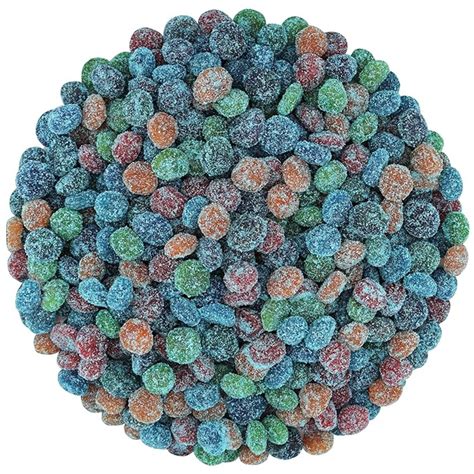 Sour Blue Raspberry Gushers Chewy Gummies With Juicy Filling Sweet