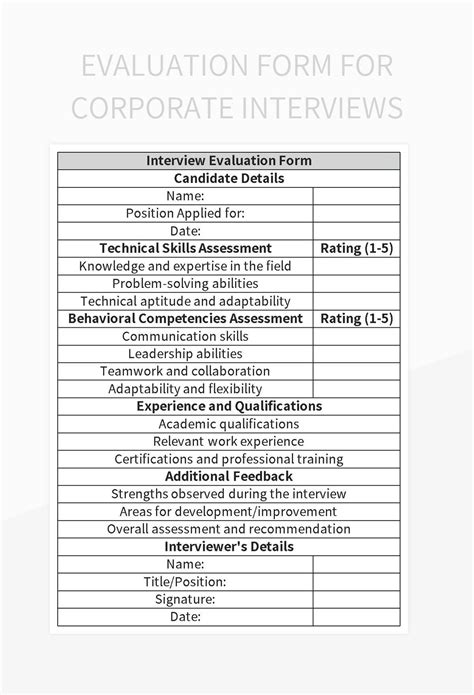Free 43 Evaluation Forms In Ms Word Pdf Excel