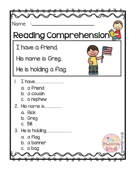 Reading Comprehension Worksheets Bachelor Of Elementary Education