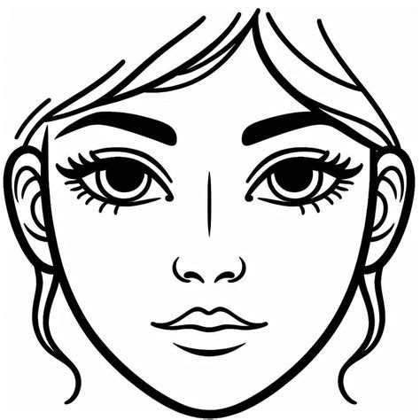 Coloriage Visage De Belle Fille T L Charger Et Imprimer Gratuit Sur Coloriageenfant Com