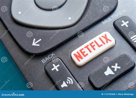 Remote Control With A Netflix Button Editorial Stock Photo Image Of