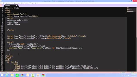 Better Html 5 Forms With Placeholder And Jquery Plugin Label Better