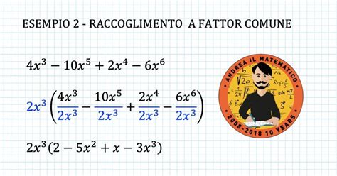 Raccoglimento A Fattor Comune Andrea Il Matematico