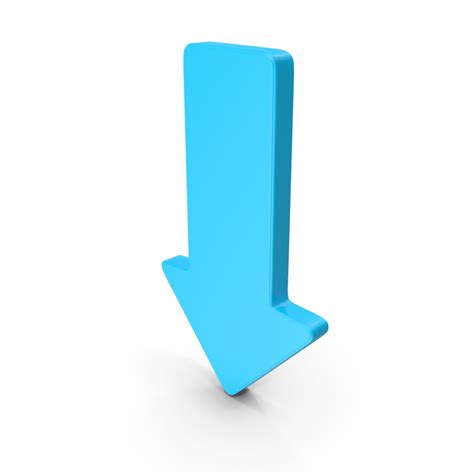 Blue Down Arrow Symbol 3d Object 2299091063 Shutterstock