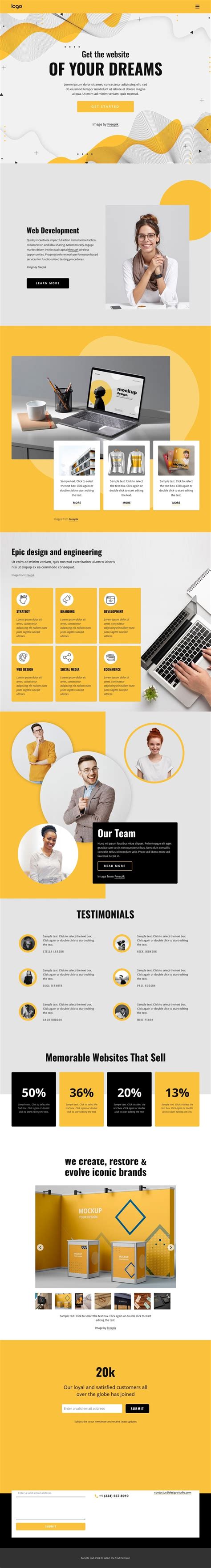 We Help Brands Build Memorable Websites Joomla Template
