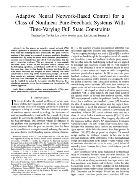 Adaptive Neural Network Based Control For A Class Of Nonlinear Pure Feedback Systems With Time