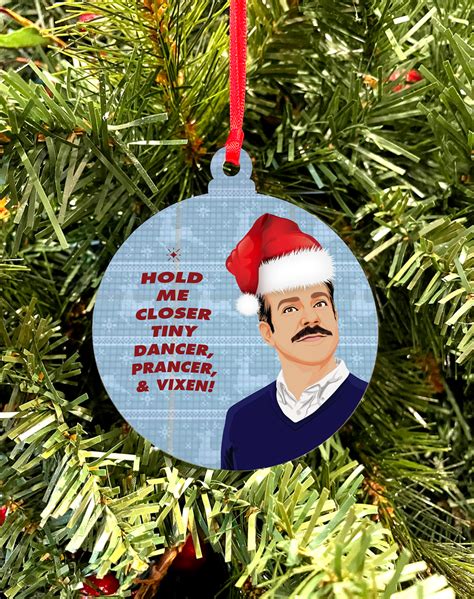 Ted Lasso Tiny Dancer Tree Ornament Versatile Coasters