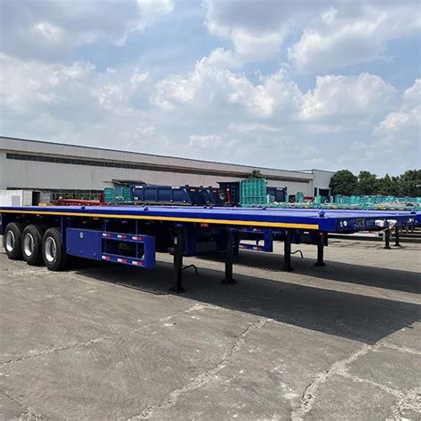 Vehicle Master Tri Axle 2040 Flatbed Truck Container Chassis Semi