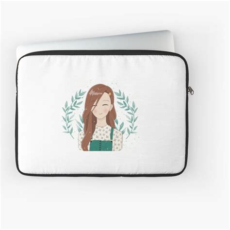 Cute Anime Girl Plant Lover Laptop Sleeve For Sale By Craftachicdsgn Redbubble