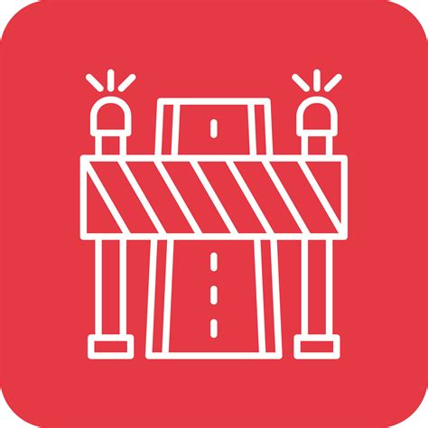 Road Block Line Round Corner Background Icons 14810104 Vector Art At