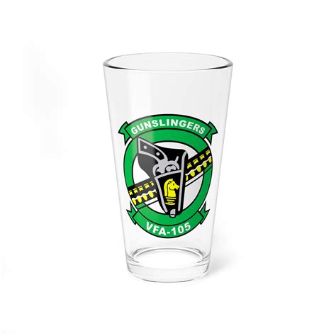 Vfa 105 Gunslingers Pint Glass Us Navy Strike Fighter Squadron Flying