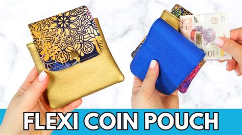 How To Sew A Flexi Coin Pouch Free Sewing Pattern Youtube