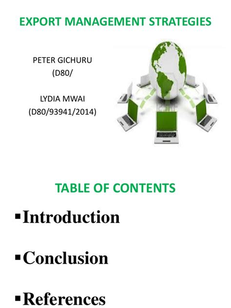 Export Management Strategies Download Free Pdf Exports Strategic