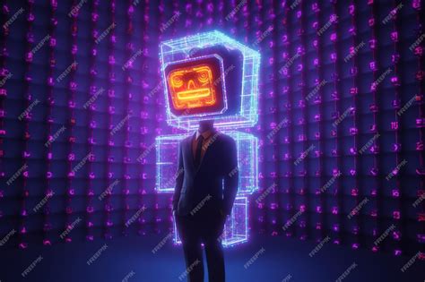 Premium Photo Binary Code On Digital Background Businessman With