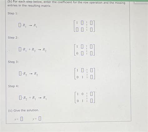 Solved Consider The Following System Of Linear Equations Chegg
