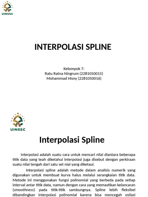 Kelompok 7 Interpolasi Spline Pdf