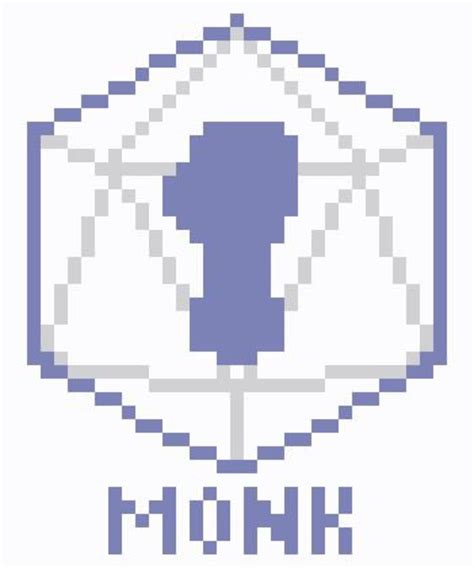 Monk Class Symbol Dungeons And Dragons Cross Stitch Pdf Pattern