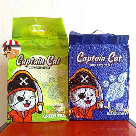 Promo Tofu Captain Cat Litter Gumpal Wangi Tofu Soya 7 Liter Pasir