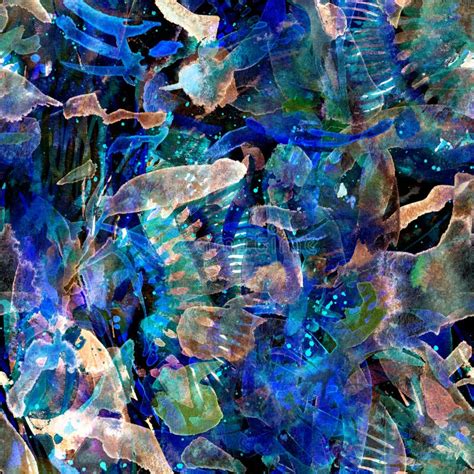 Watercolor Ethnic Seamless Pattern Stock Illustration Illustration