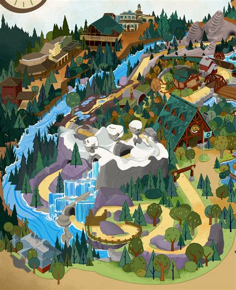 Disneyland Cars Land Map 800x600