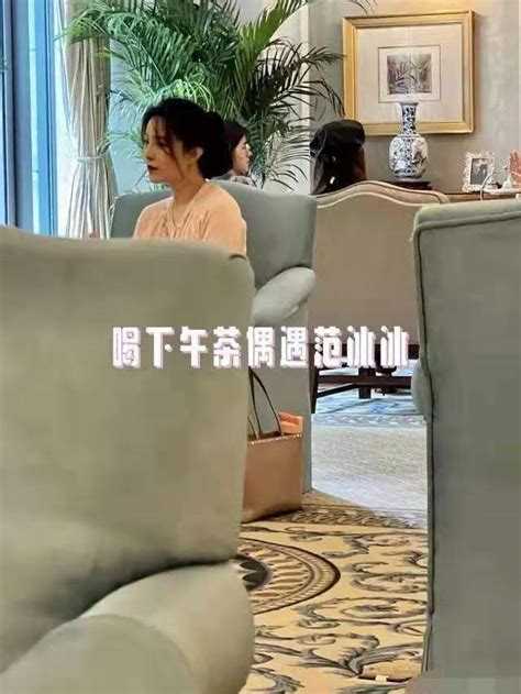 网友下午茶偶遇范冰冰 秀发乌黑浓密造型随性优雅 搜狐大视野 搜狐新闻